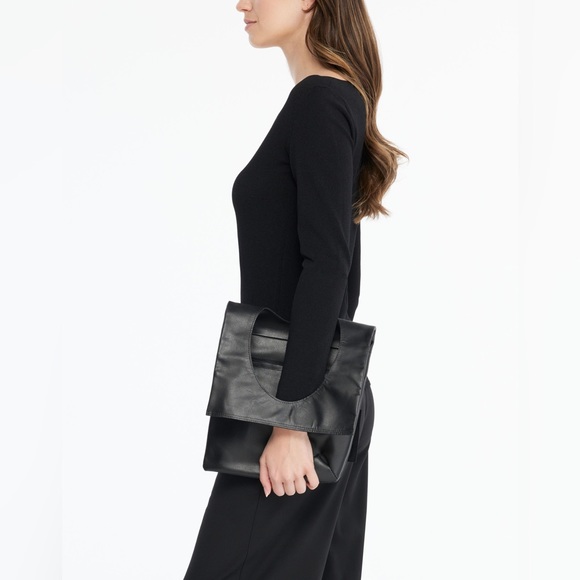 Sarah Pacini | Bags | Sarah Pacini Black Napa Leather Shoulder Bag Vest ...
